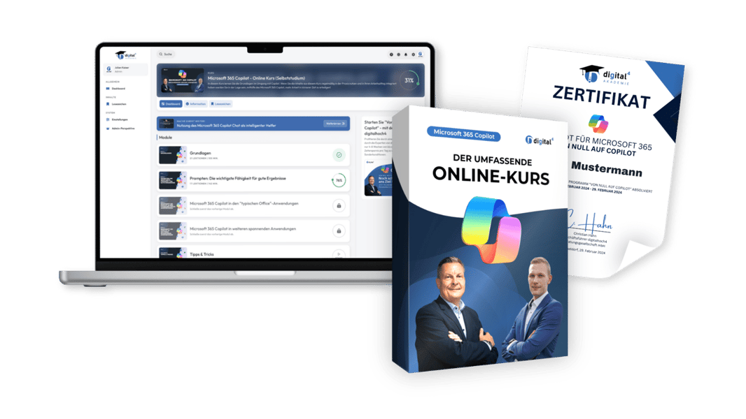 Microsoft 365 Copilot Online-Kurs – Effizienter arbeiten mit KI