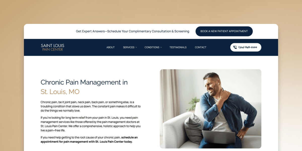 Chronic Pain Treatment severe pain in St. Louis