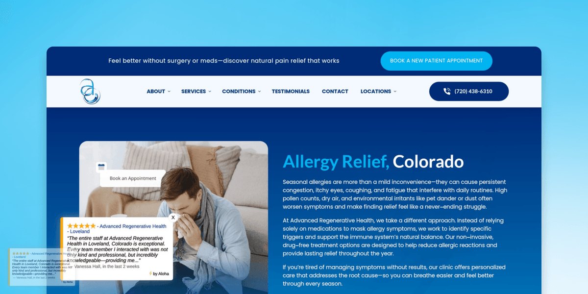 Allergy Relief in Colorado | Advanced Regenerative Health