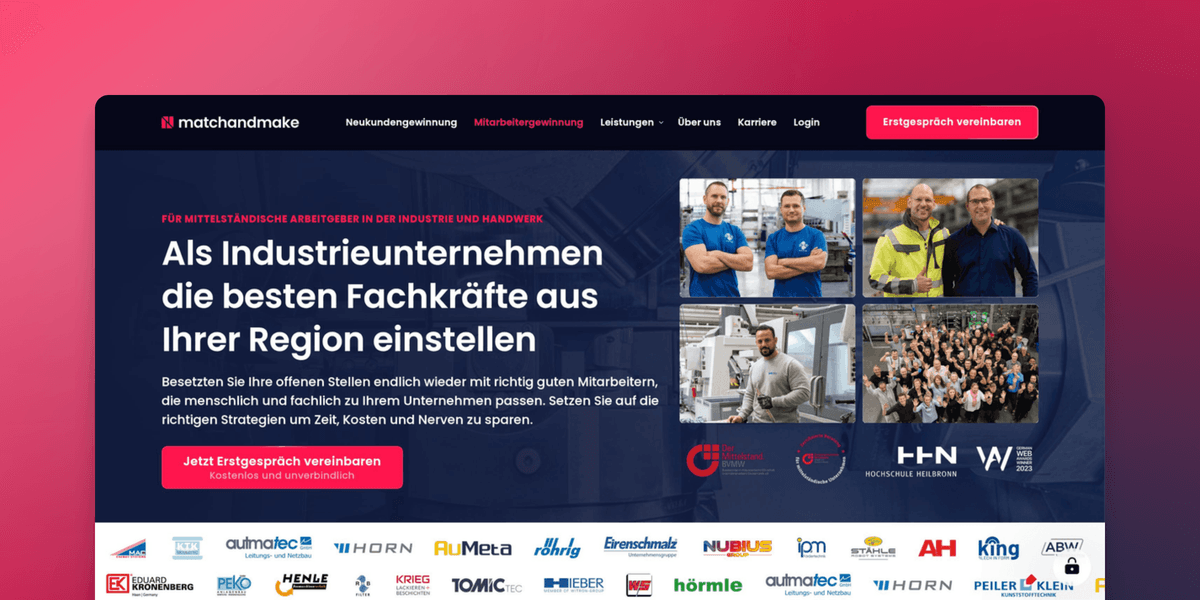 Digitale Mitarbeitergewinnung für Industrie und Handwerk