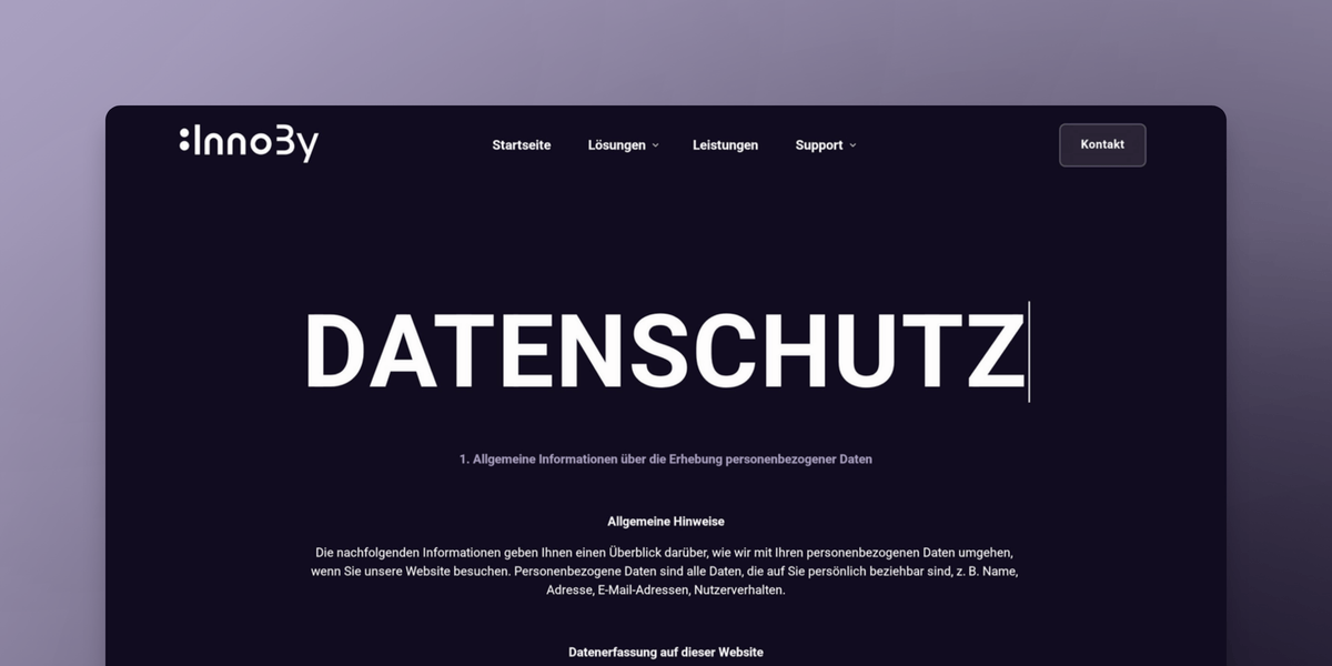 Datenschutz