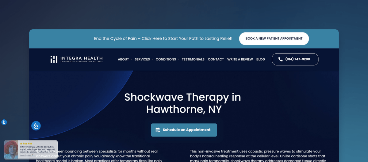 Shockwave Therapy Hawthorne | Chronic Tendon Relief | Integra Health