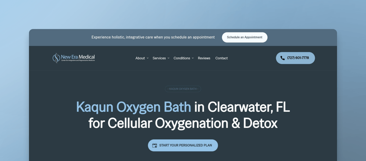 Kaqun Oxygen Bath in Clearwater FL for Detox & Recovery