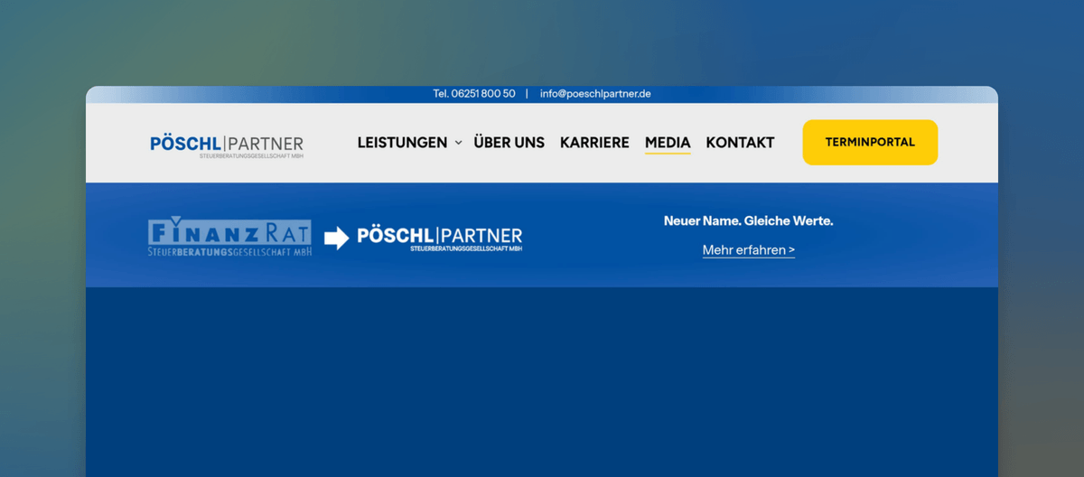 Media-Portal | Pöschl | Partner - Steuerberatung aus Bensheim und Darmstadt