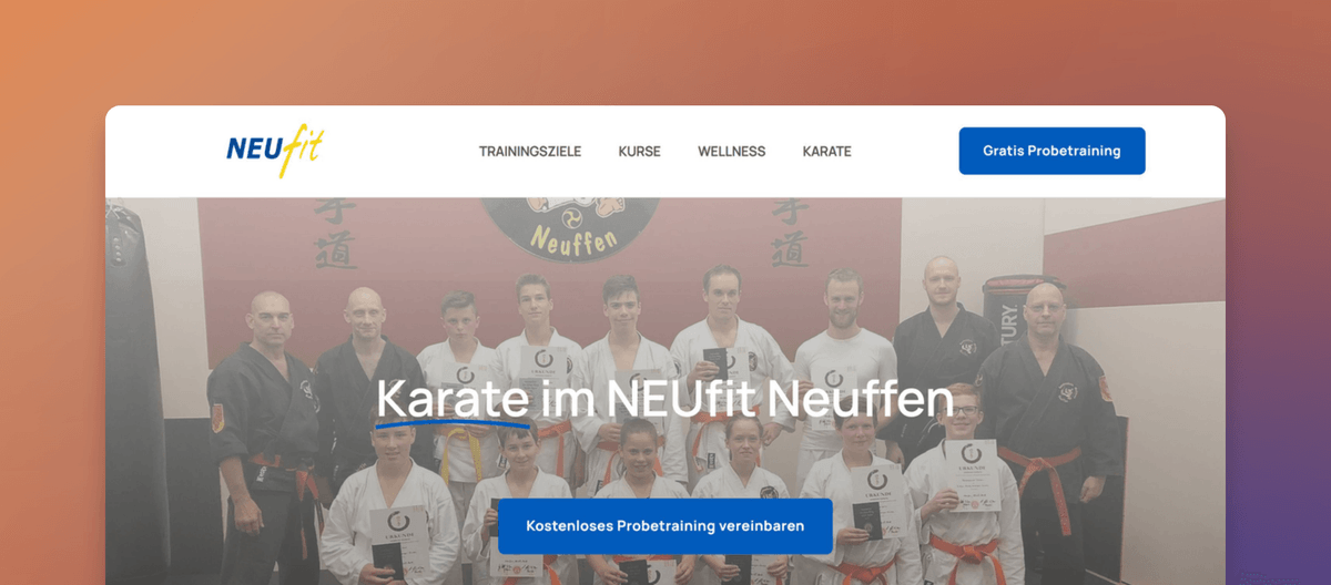 Karate & Kampfsport im Neufit Neuffen mit der Karateschule Weitmann