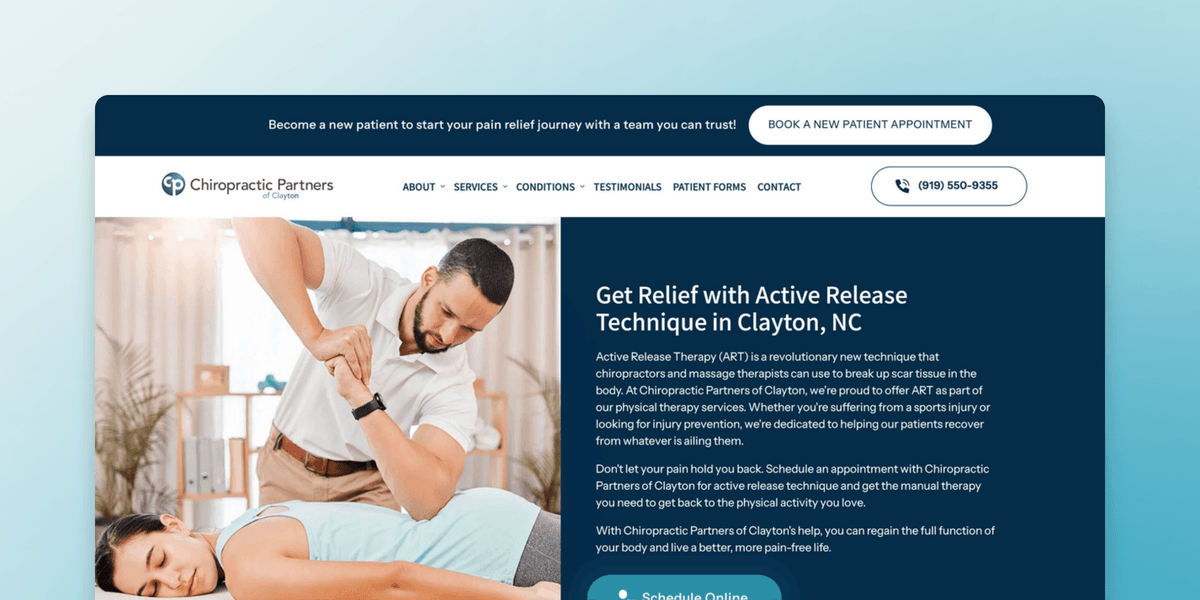 Active Release Techniques in Clayton NC | Chiropractic Partners
