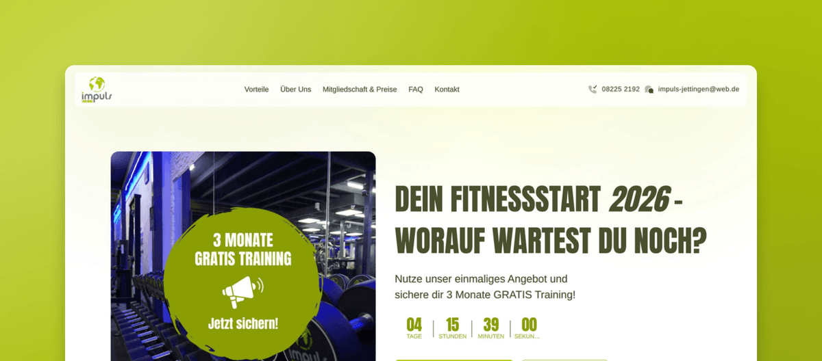 Impuls First Fitnessstudio | Dein Fitnessstudio in Jettingen für ...