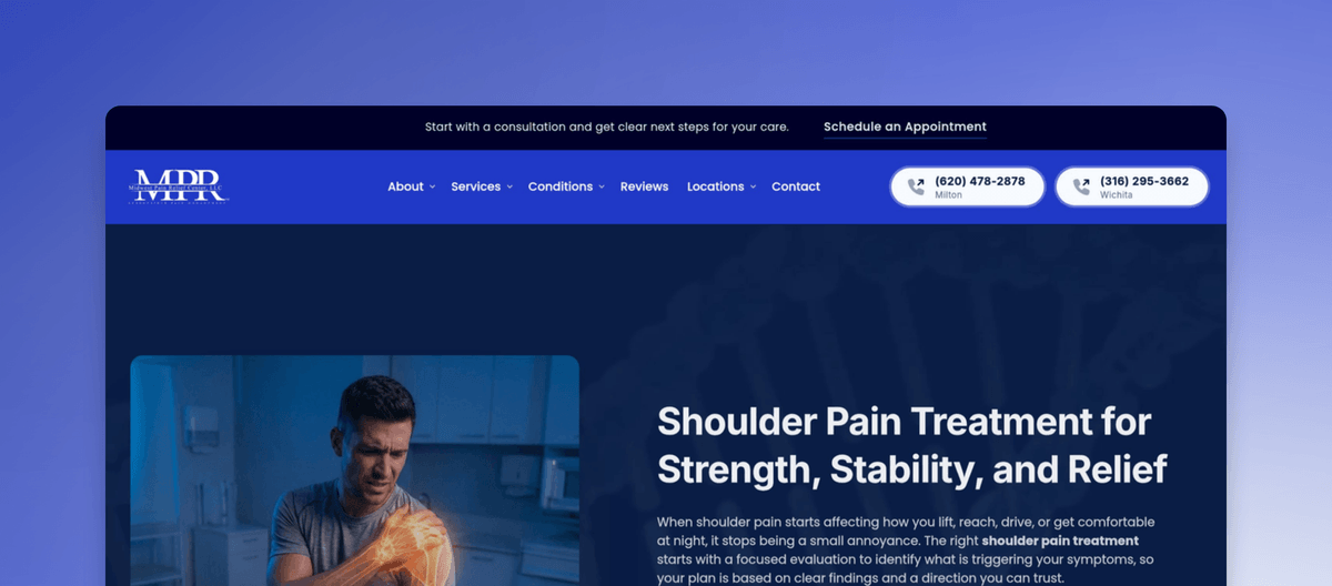 Shoulder Pain Treatment for Relief and Better Mobility Care