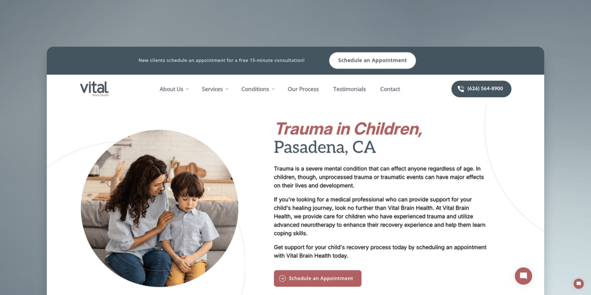 Trauma Stress in Children Treatment in Pasadena CA