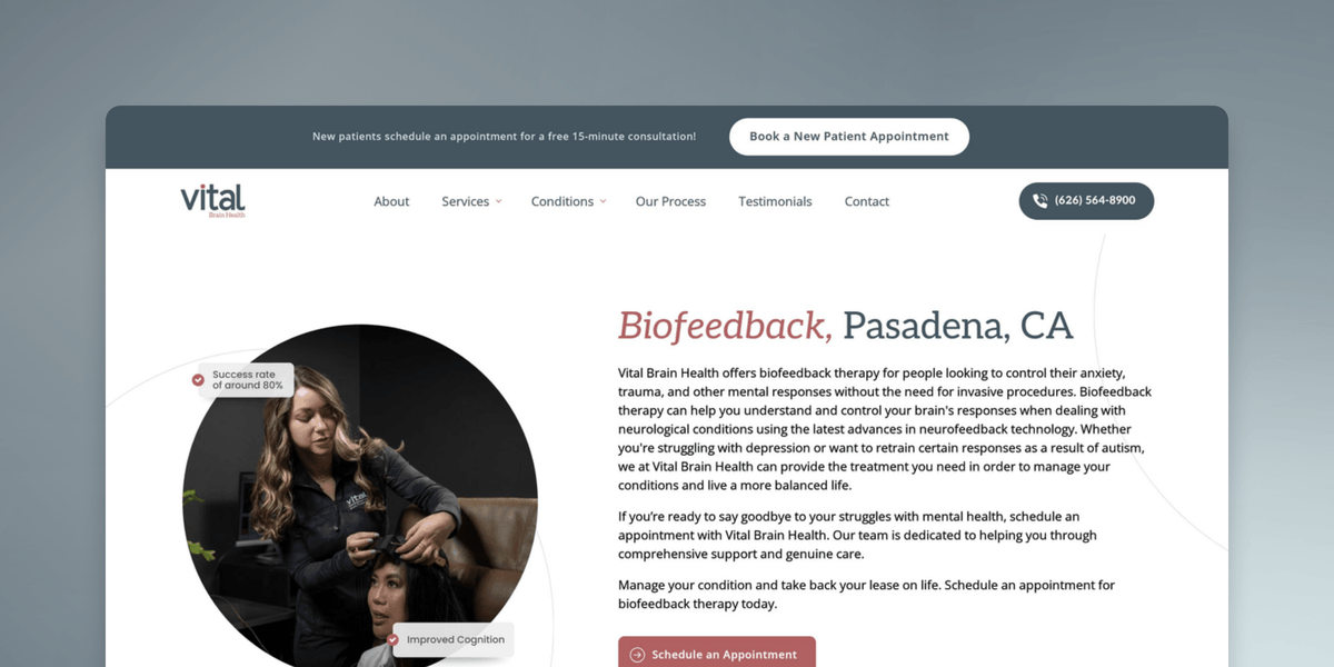 Biofeedback Therapy in Pasadena, CA | Vital Brain Health