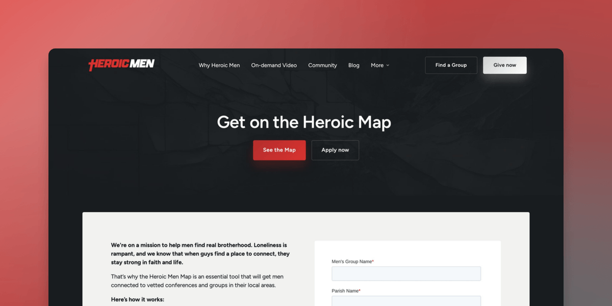Heroic Men Map: Find Brotherhood & Local Groups