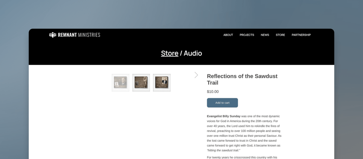 Reflections of the Sawdust Trail