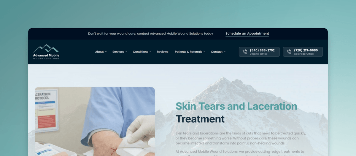 Skin Tear Treatment | Advanced Mobile Wound Care