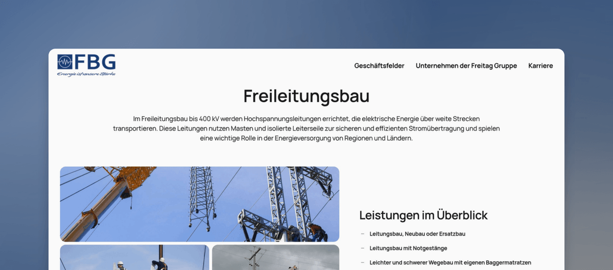 Freileitungsbau