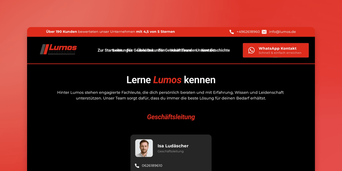 Lumos Mosbach: Unser Team – Ihre Experten vor Ort