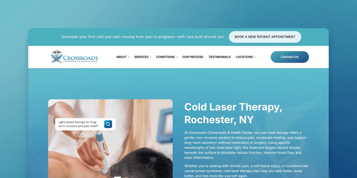 Cold Laser Therapy in Rochester NY | Crossroads