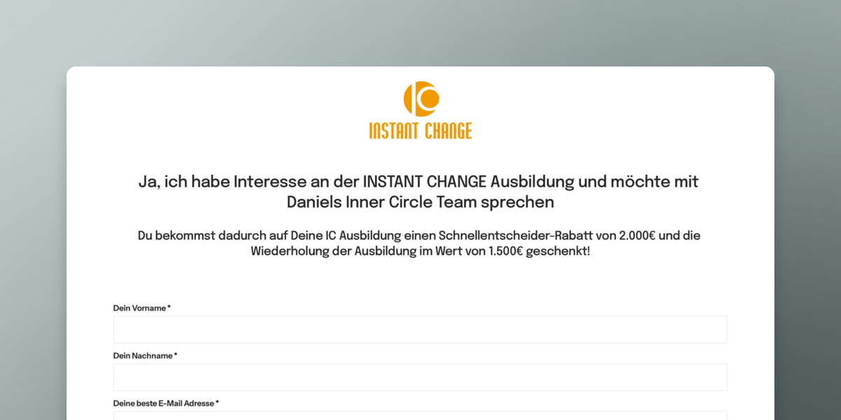 Formular nach Webinar 30954
